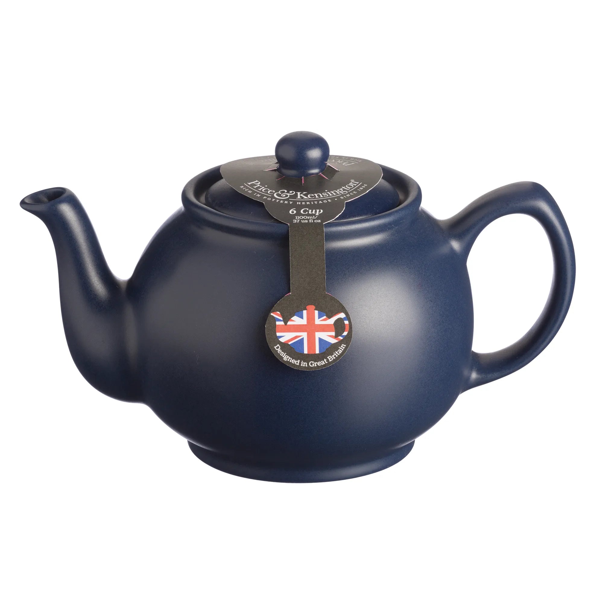 Matt Navy Blue 6cup Teapot | Tea Pots | Cafetieres - Default Title ...