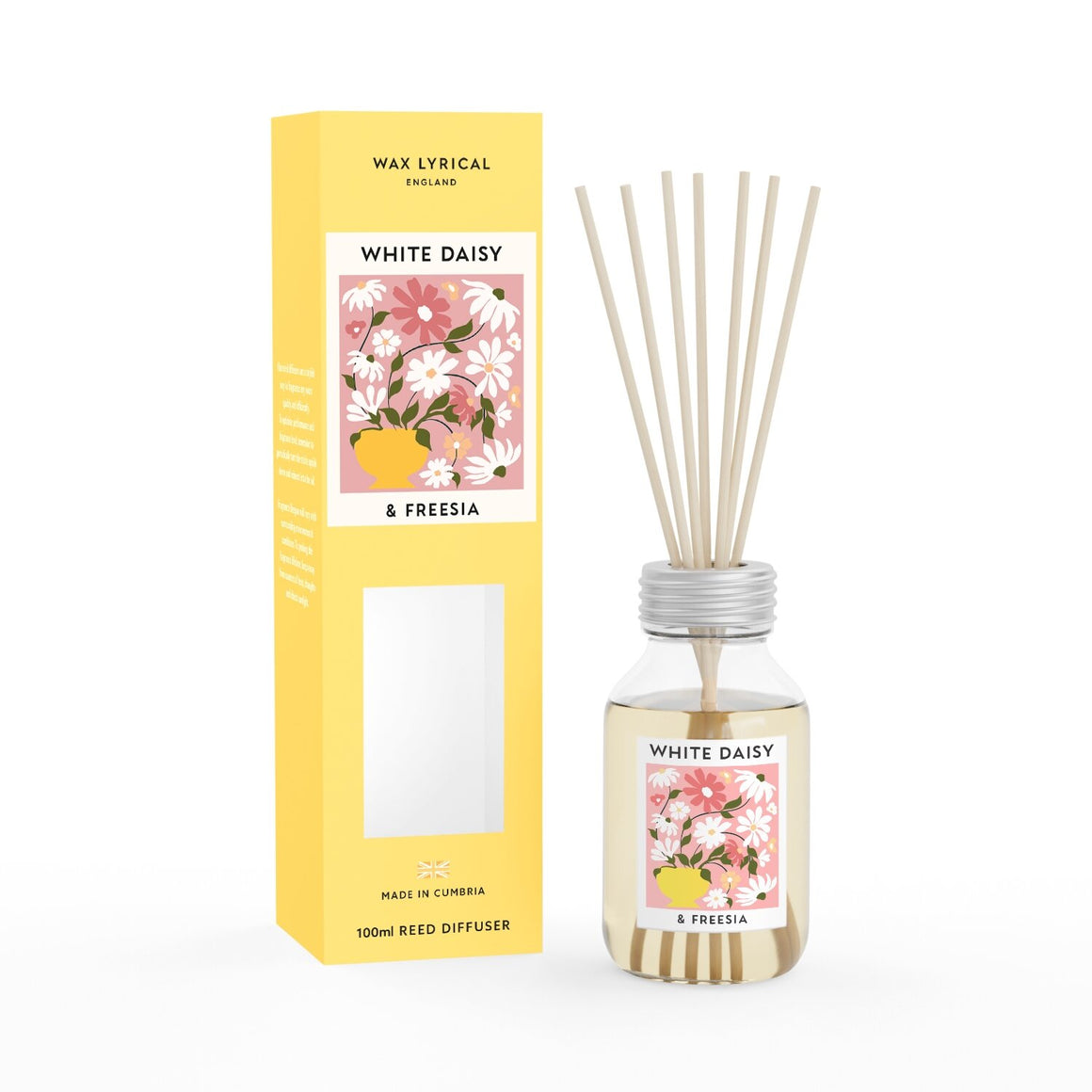 White Daisy & Freesia Reed Diffuser | Essential Oils - Default Title ...