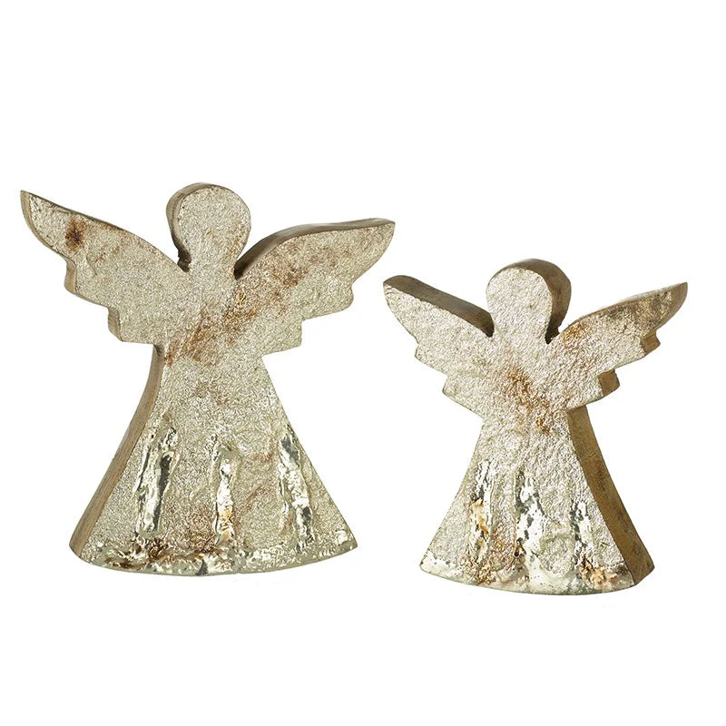 Gold Leaf Wooden Angel - Large | Foy & Company - Foy and Company
