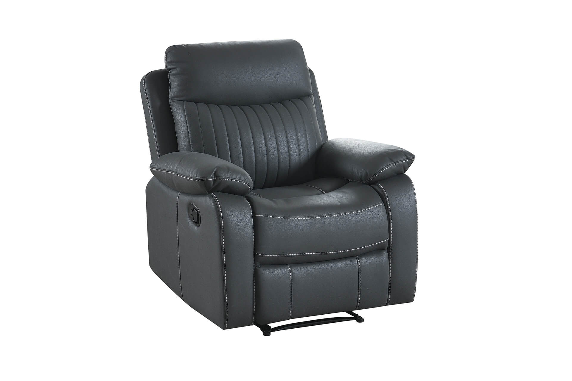 Barkley 1 Seater Chair Manual Recliner Dark Grey | Armchair - Default ...