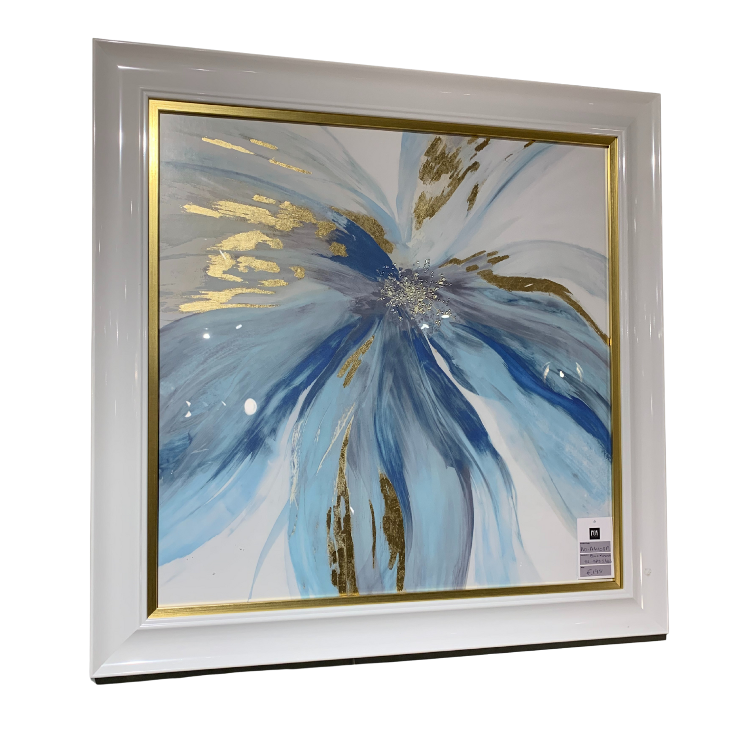 Blue Monarch Wall Art | Floral Art Picture for Elegant Home Décor - Foy ...