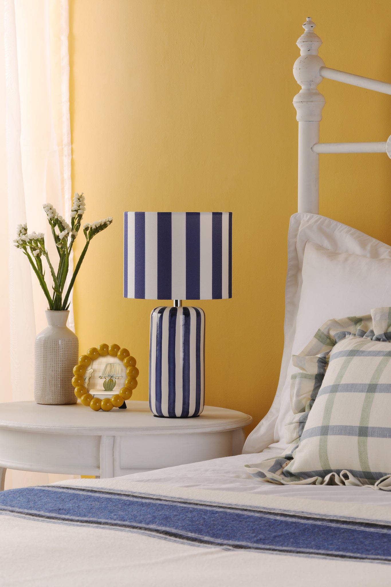 Cicada Table Lamp in Blue Ceramic | Elegant Home Accessories - Foy and ...