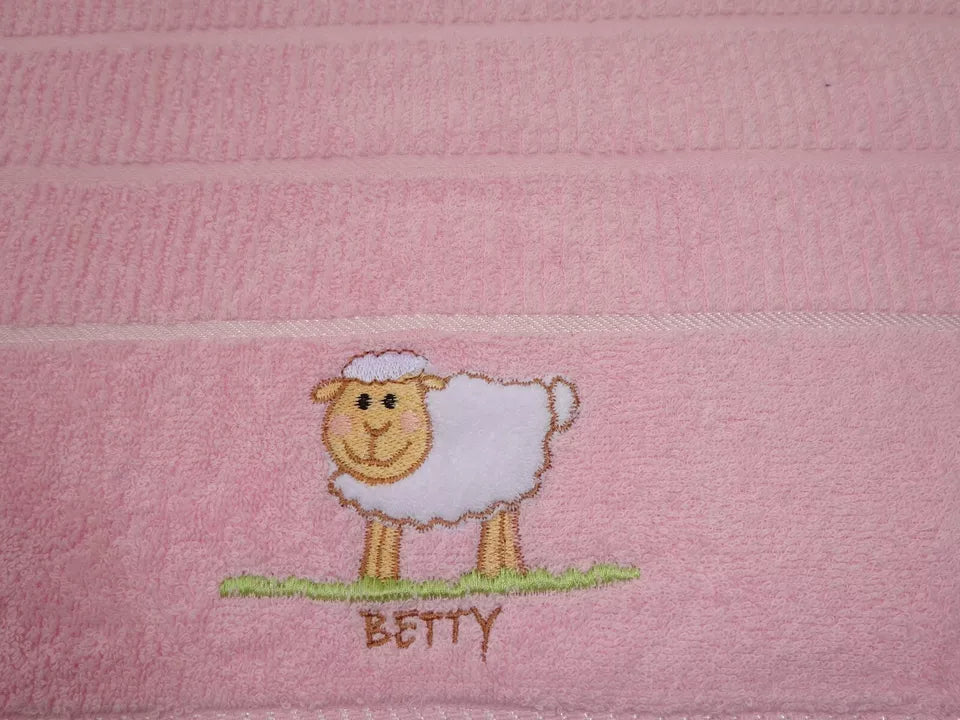 Kitchen Towels Betty Sheep Pink | Tea Towel | Dish Towel - Foy and Company