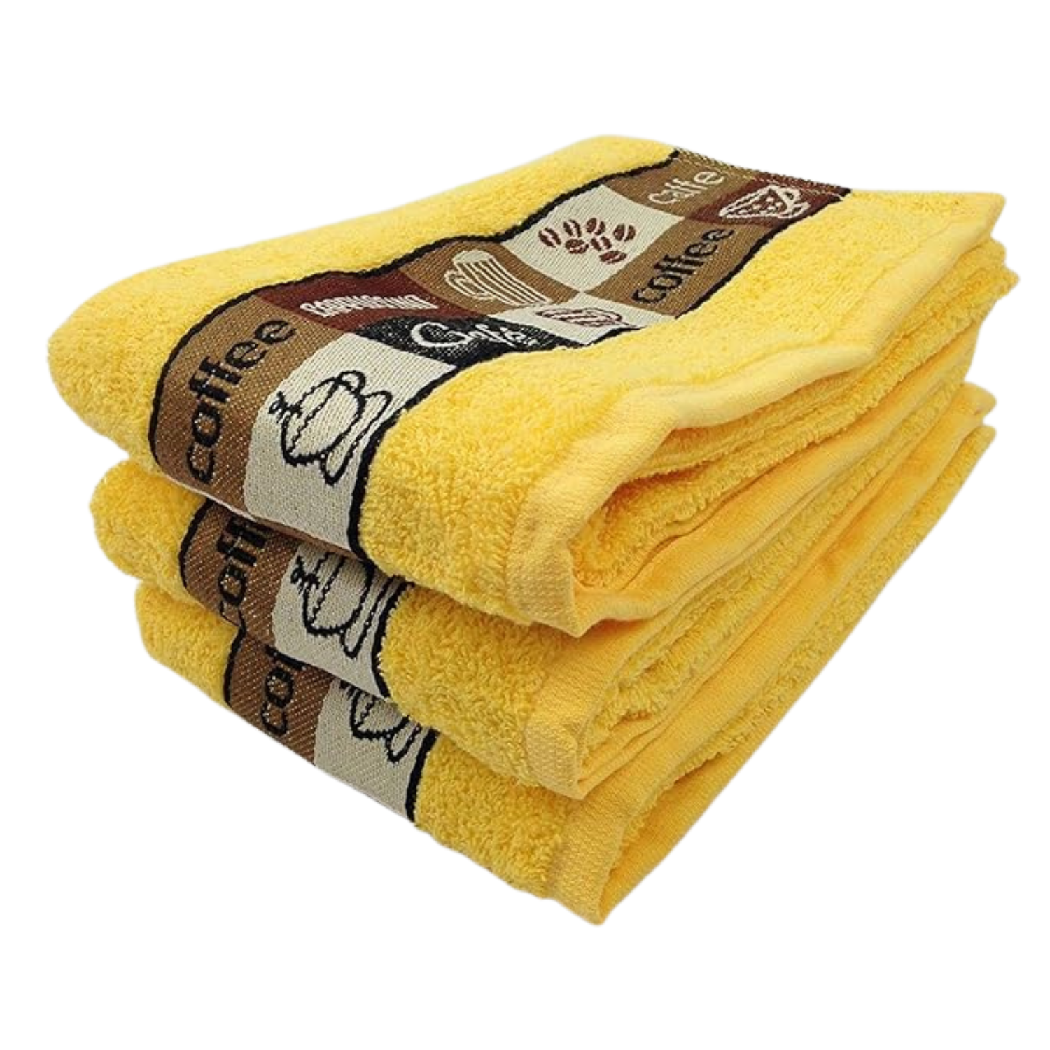 Kitchen Towels Cafe Cafe Yellow | Tea Towel | Dish Towel - Foy and Company
