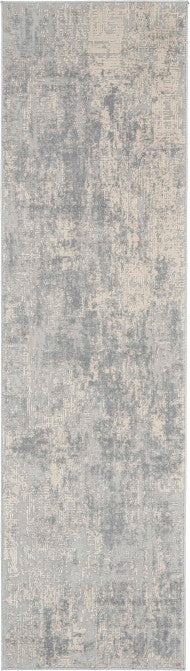 Nourison Rustic Textures Rug 01 Ivory Silver Runner | Foys.ie - Foy and ...