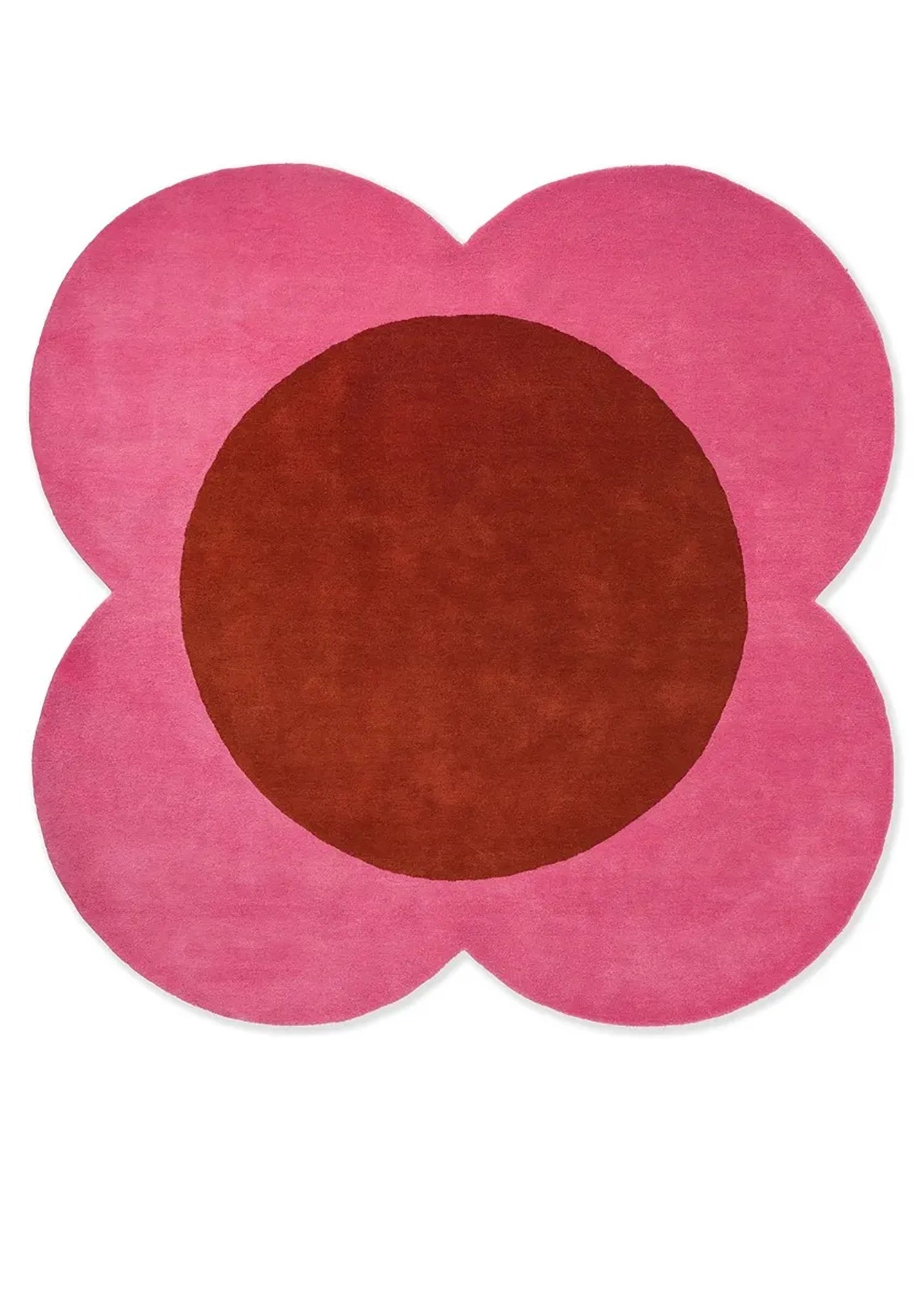 Orla Kiely Flower Spot Rug Pink Red | Shop Floral and Nature Rugs - Foy ...