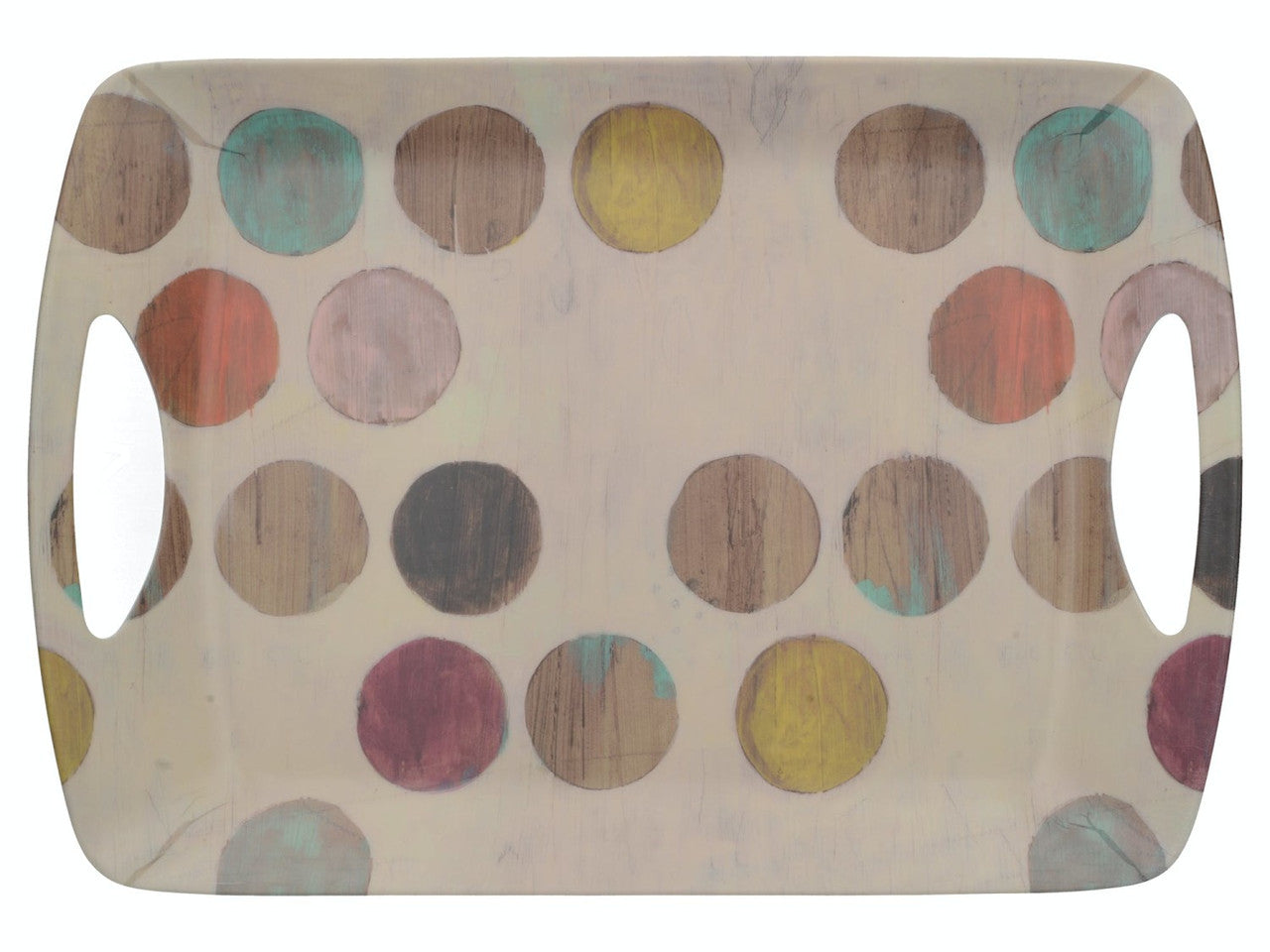 Retro Spot Large Luxury Handled Tray | Serveware - Foy and Company