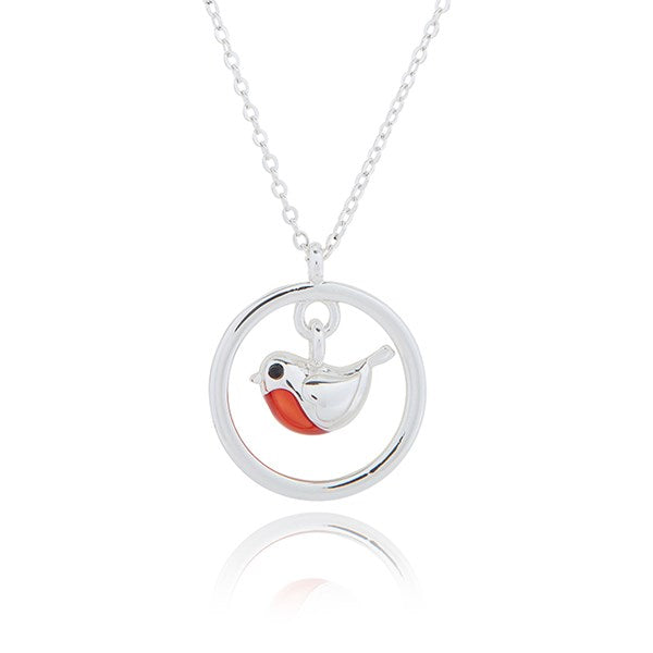 Robins Appear Silver Plated Robin Ring Necklace | Foys - Foy and Company
