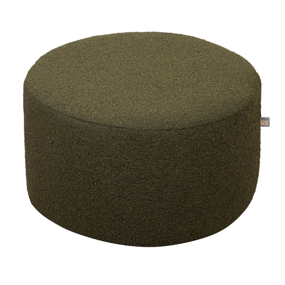Scatter Box Ottoman Round Benbulbin Green | Shop Furniture Online - Foy ...