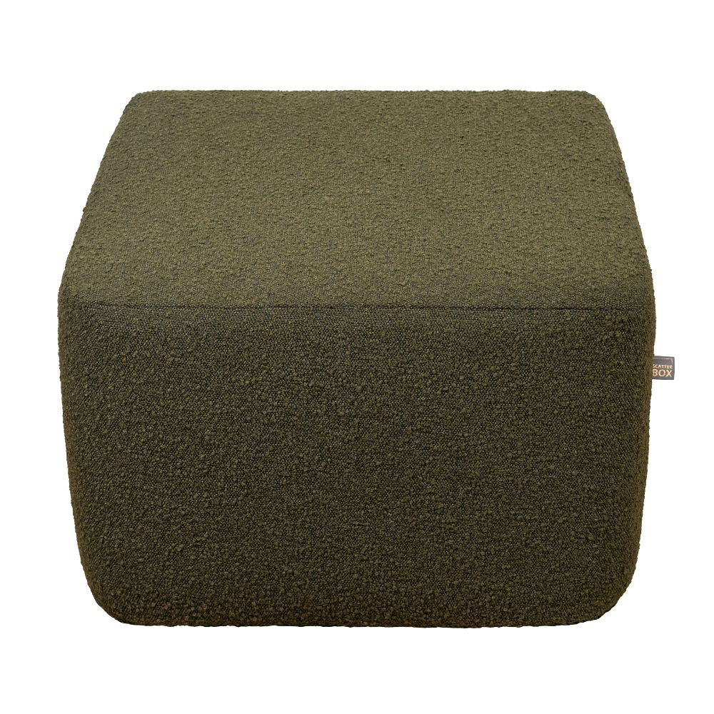 Scatter Box Ottoman Square Benbulbin Green | Shop Furniture Online ...