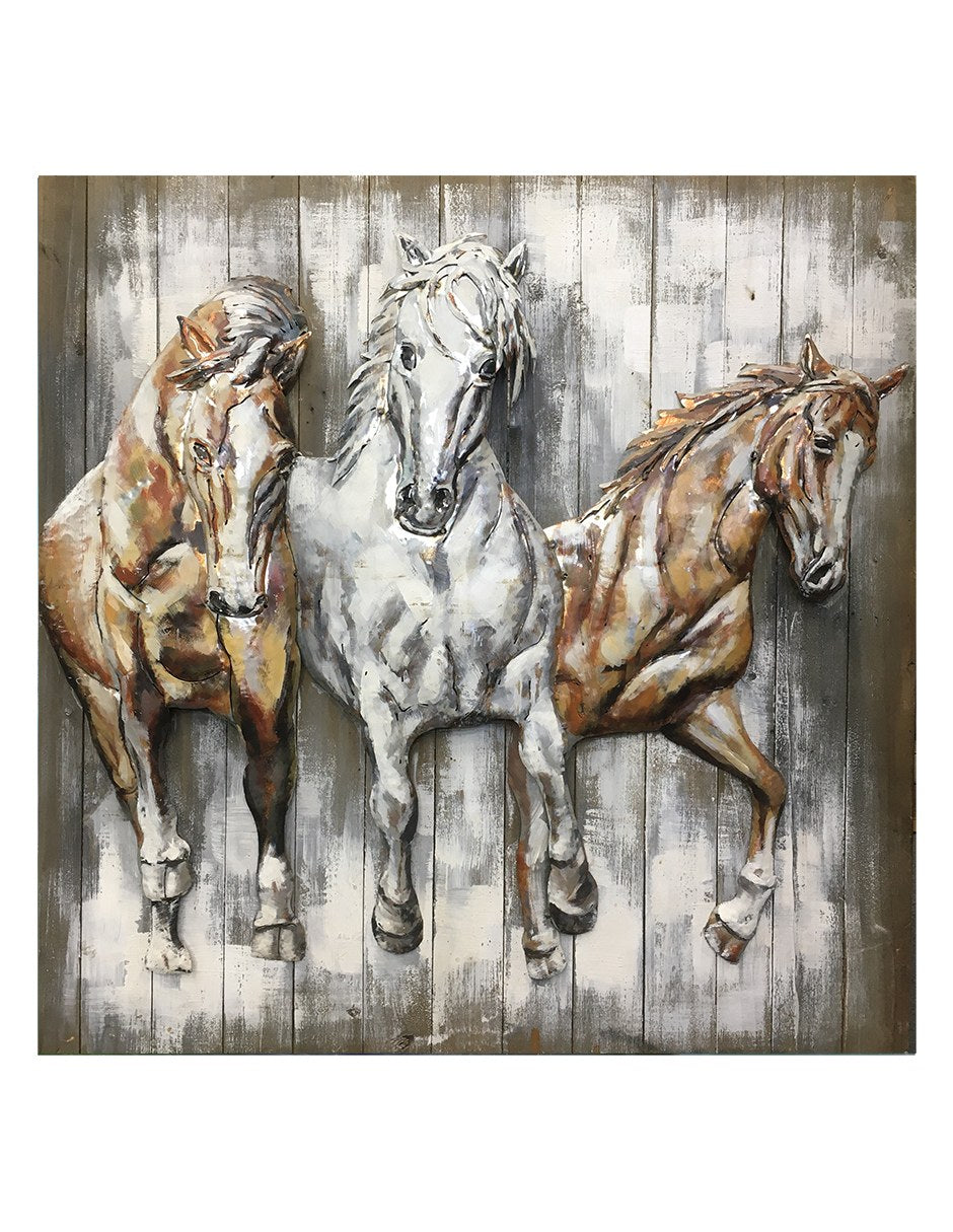 Trio of Horses Wall Art | Foy and Company - Foy and Company