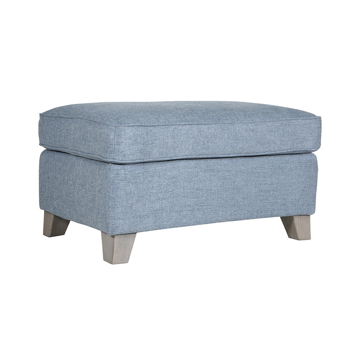 Cantrell Footstool Blue | Shop Footstool Ottoman Furniture Online - Foy ...