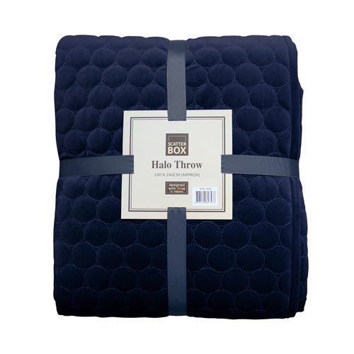 Scatterbox Halo Throw Midnight | Bedspread | Blankets & Fleeces - Foy ...