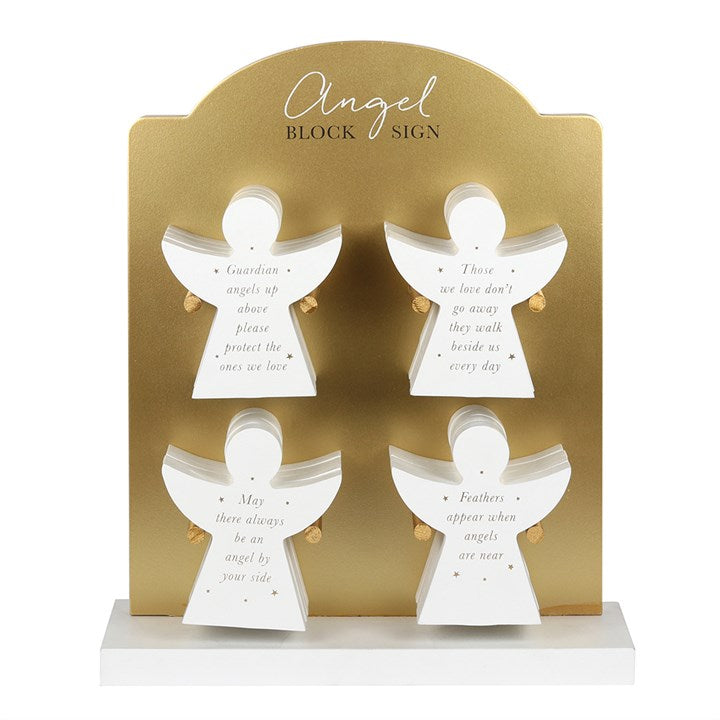 Guardian Angel Block Sign Assortment | Shop Sign | Block Sign - Foy and ...