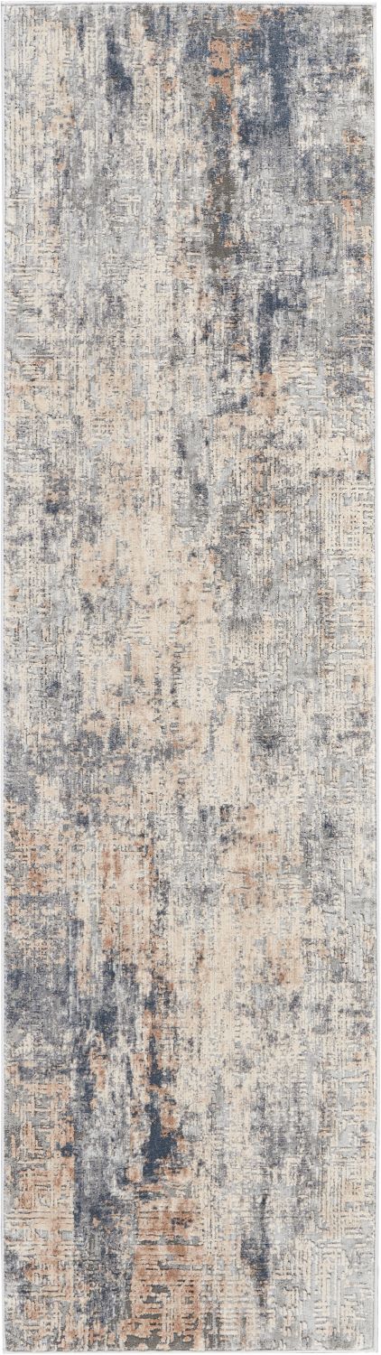 Nourison Rustic Textures Rug 01 Grey Beige Runner | Foys.ie - Foy and ...