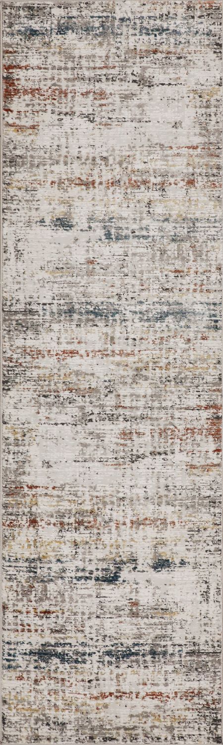 Nourison Rustic Textures Rug 14 Light Grey Multi Runner | Foys.ie - Foy ...