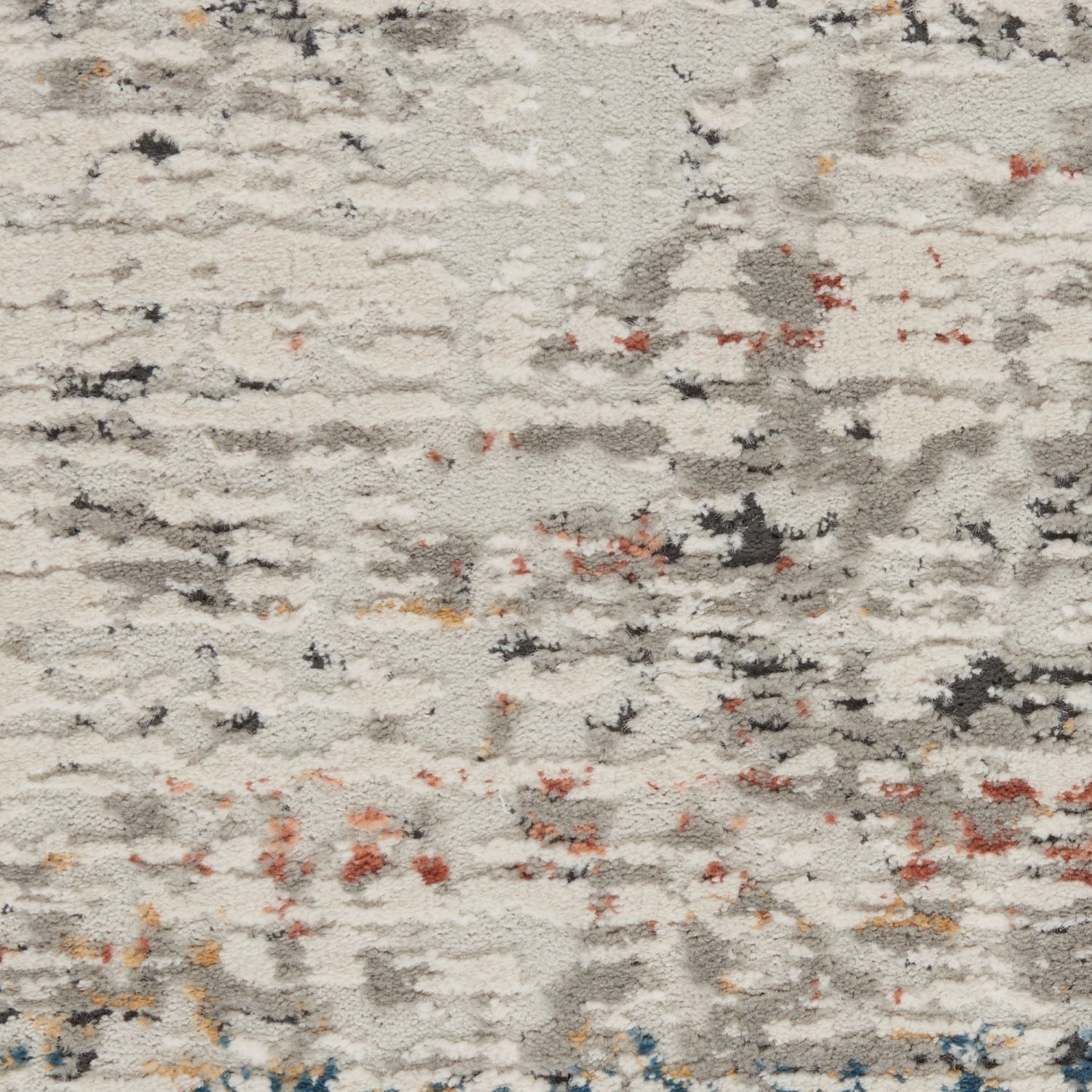 Nourison Rustic Textures Rug 14 Light Grey Multi Runner | Foys.ie - Foy ...