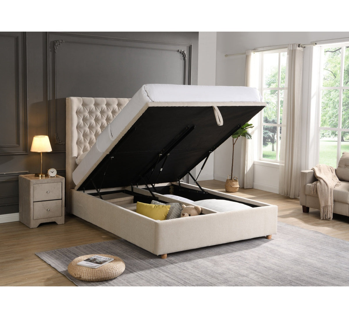 Hanna Ottoman Double Bed | Shop Ottoman Beds | Beds with Storage | Buy ...