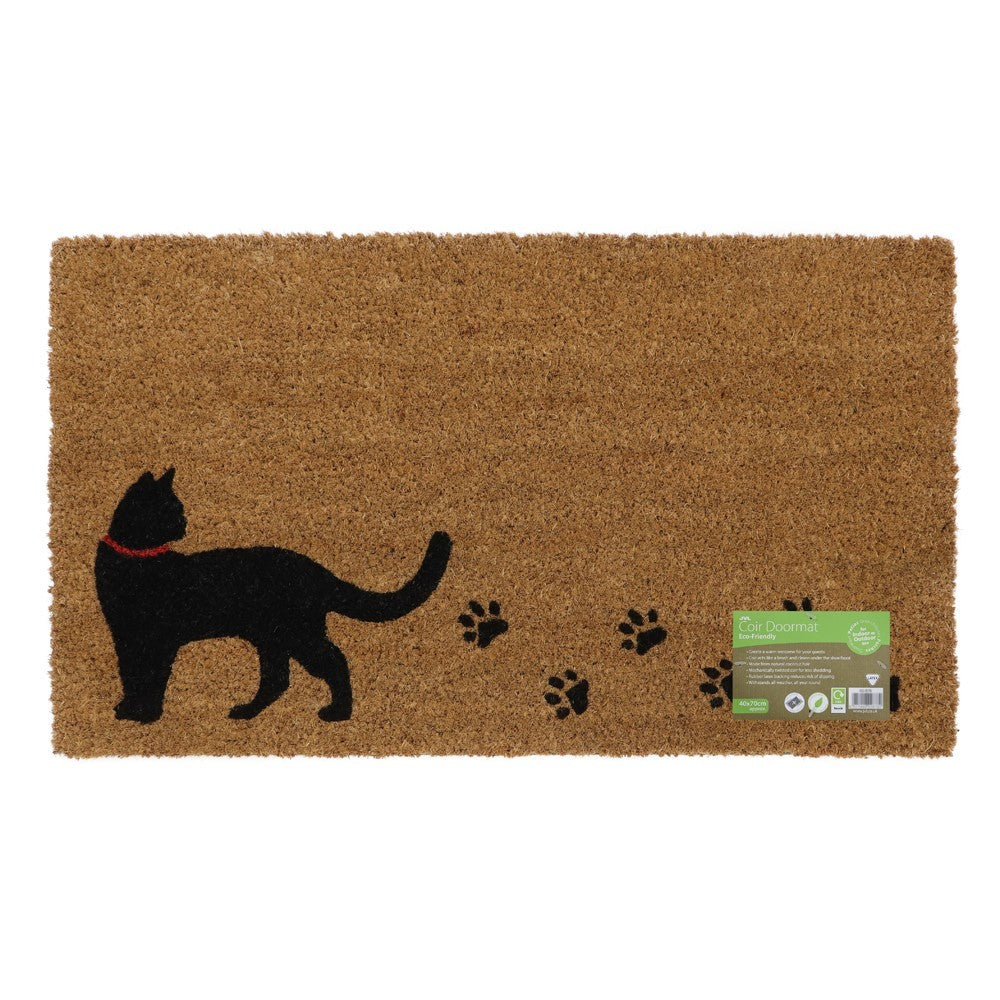 Kitty Cat Latex Coir Doormat - Foy and Company