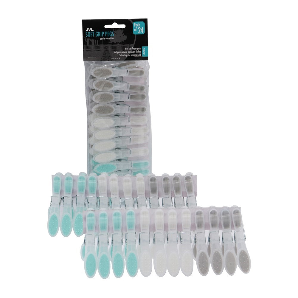 Soft Grip Pegs - 24 Pegs | Buy Online Foys.ie