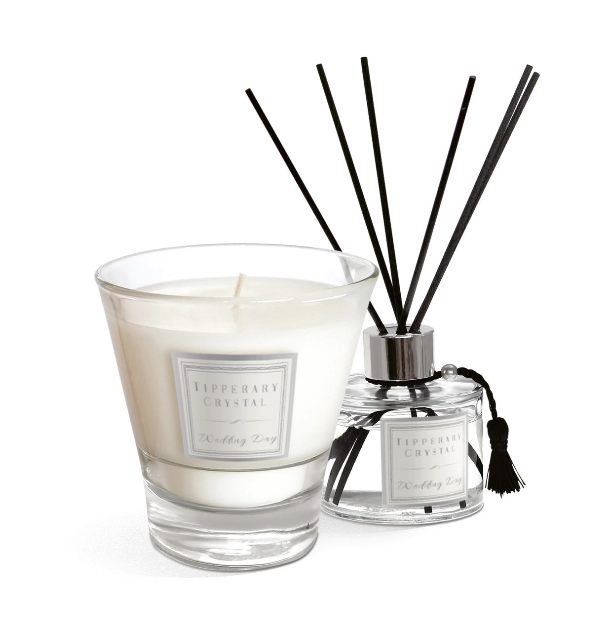Tipperary Crystal Wedding Candle And Diffuser Gift Set White Amber ...