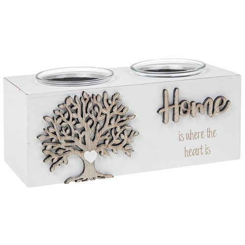 Family Tree Double Tealight Home - Foy and Company
