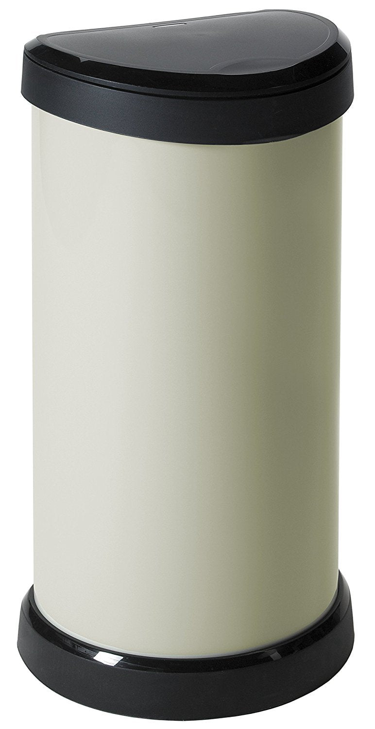 Curver 40 Litre Deco Bin - Ivory - Foy and Company