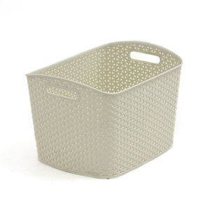 Curver My Style Rattan Style Cream Basket | Buy Online Foys.ie