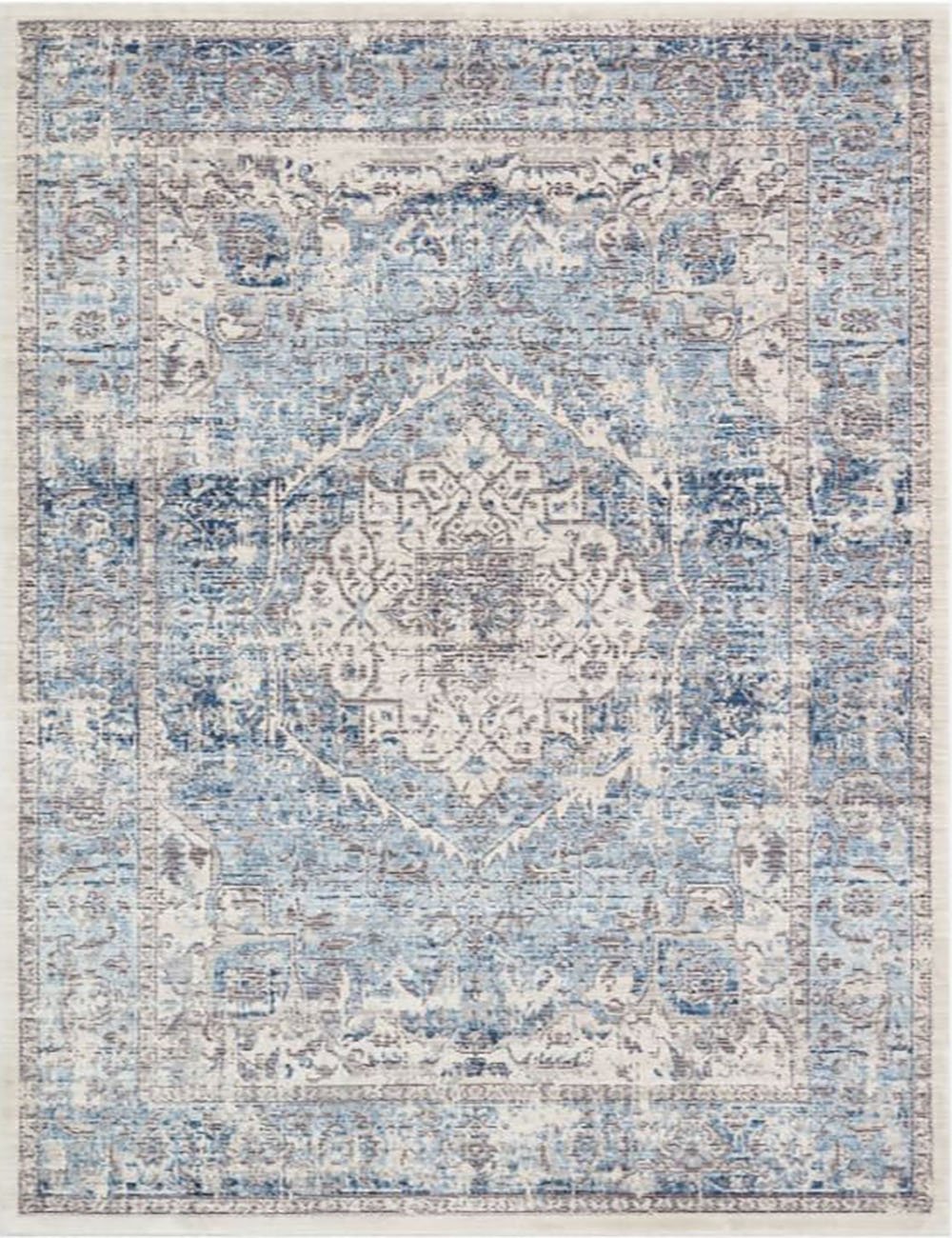 Heritage Rug 106 Ivory Grey Blue | Rugs | Foys.ie - Foy and Company