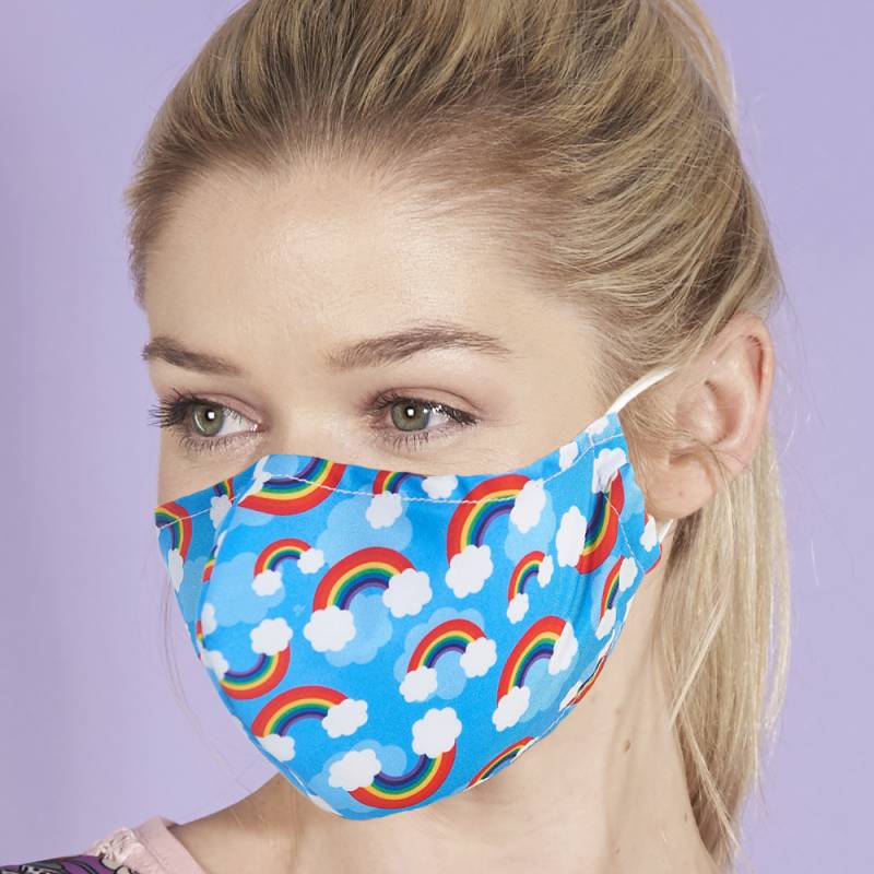 Reusable Face Covers Rainbow - Foy and Company