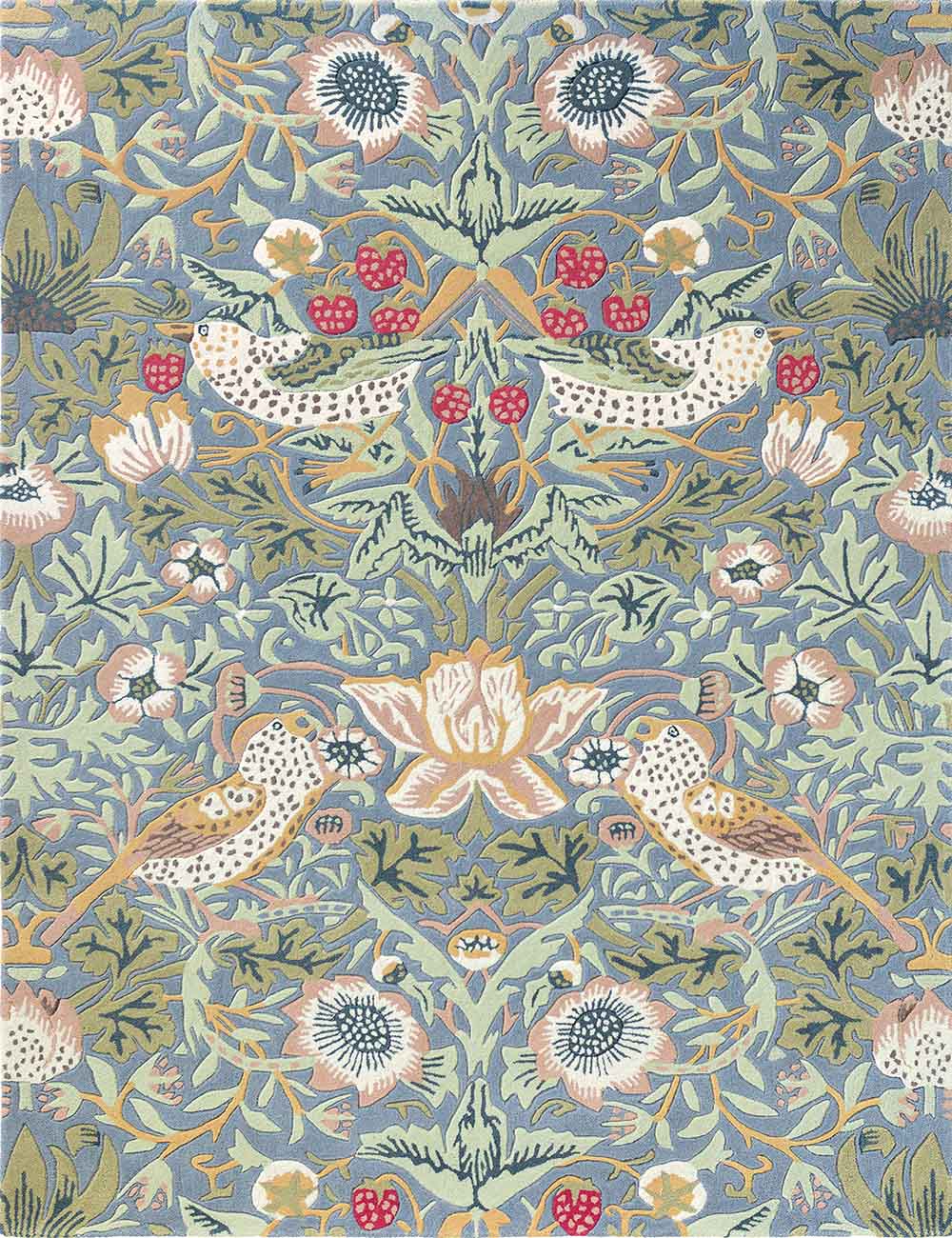Morris & Co Strawberry Thief Rug Slate | Rugs | Foys.ie - Foy and Company