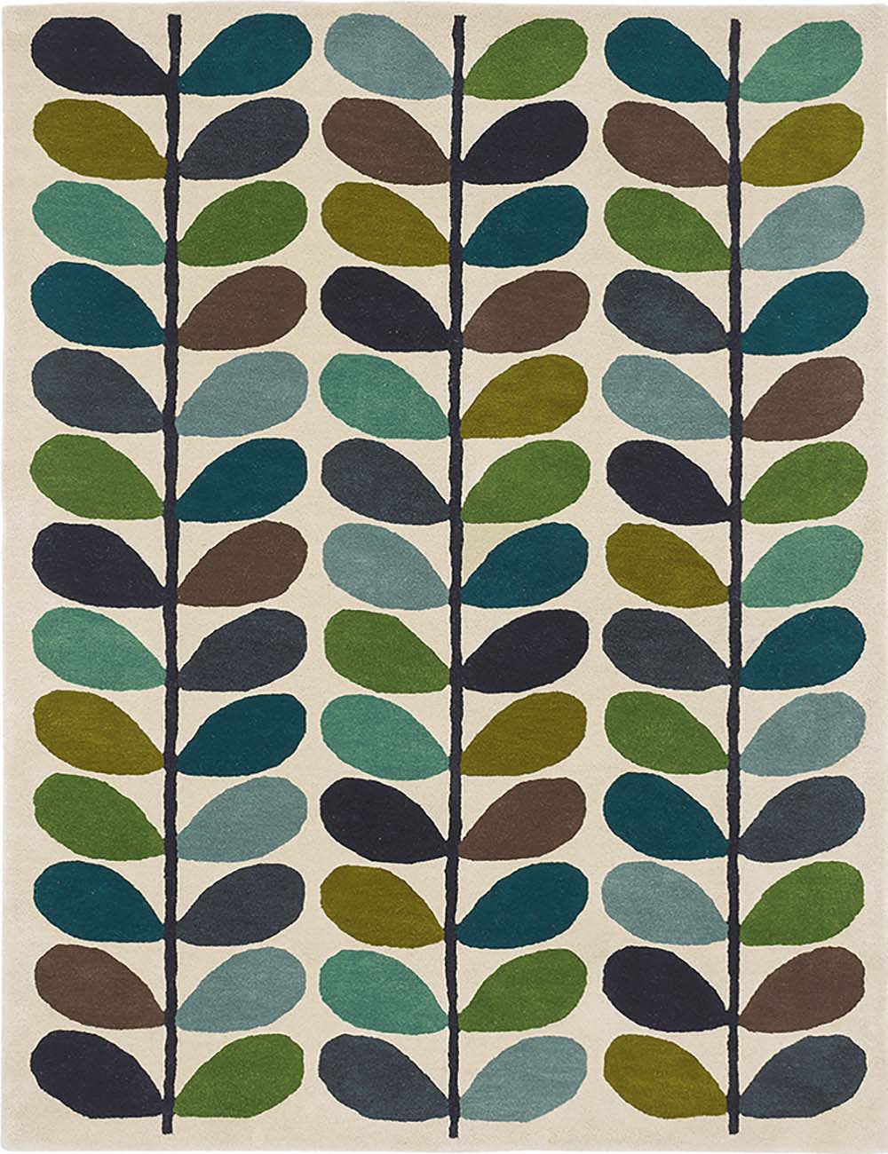 Orla Kiely Multi Stem Kingfisher Rug | Rugs | Foys.ie - Foy and Company