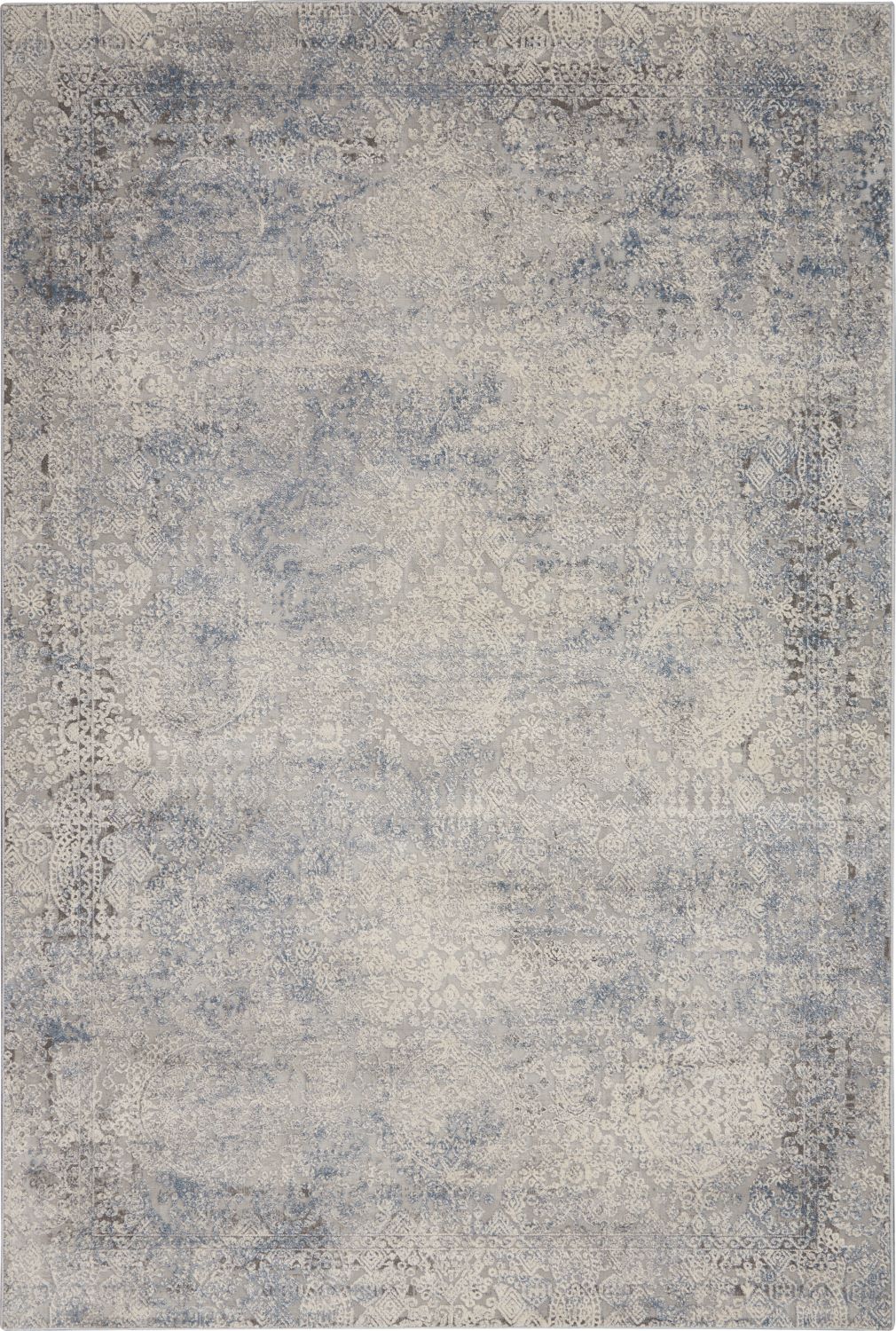 Rustic Textures Rug 09 Ivory Light Blue | Rugs | Foys.ie - Foy and Company