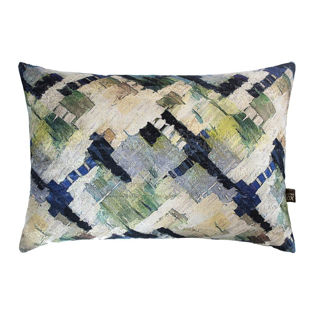 Scatterbox Axel Cushion BlueGreen - Foy and Company